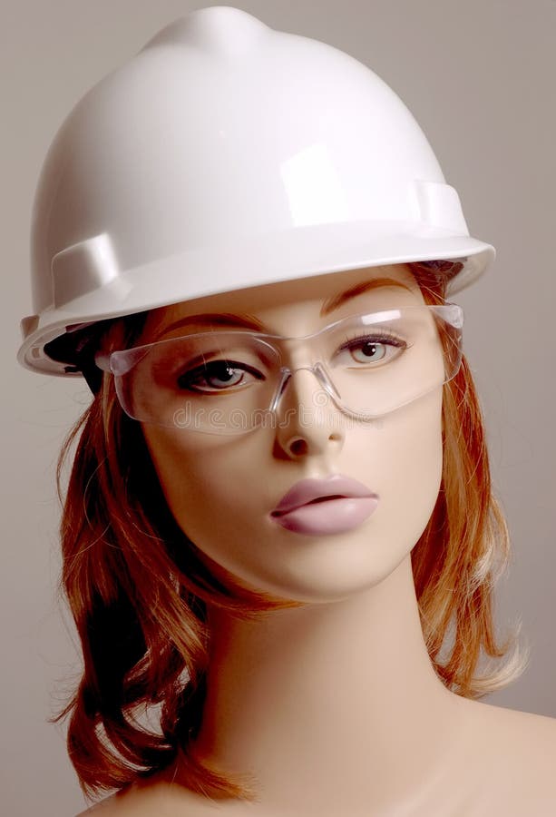 Dummy Wearing Safety Helmet Stock Photo - Image of helmet, background ...
