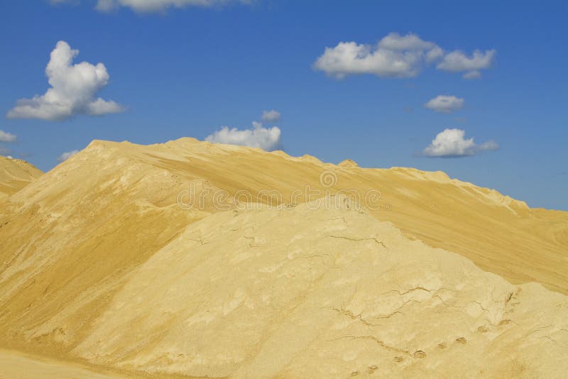 Dump of an Abandoned Sand Pit, Sand Against the Sky, Background Stock ...