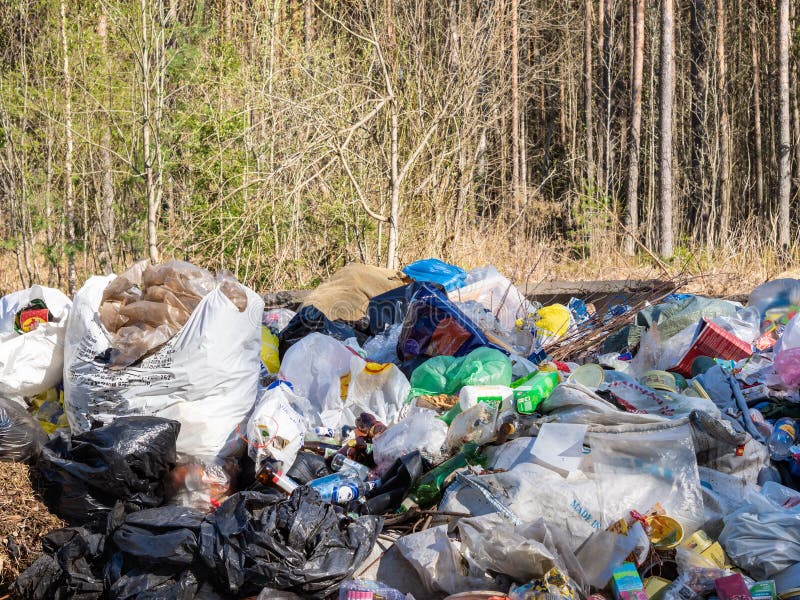 Garbage in nature editorial stock photo. Image of outdoor - 36645393