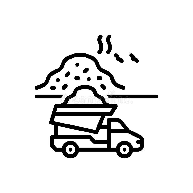 Garbage Truck Dumping Icon Stock Illustrations – 65 Garbage Truck ...