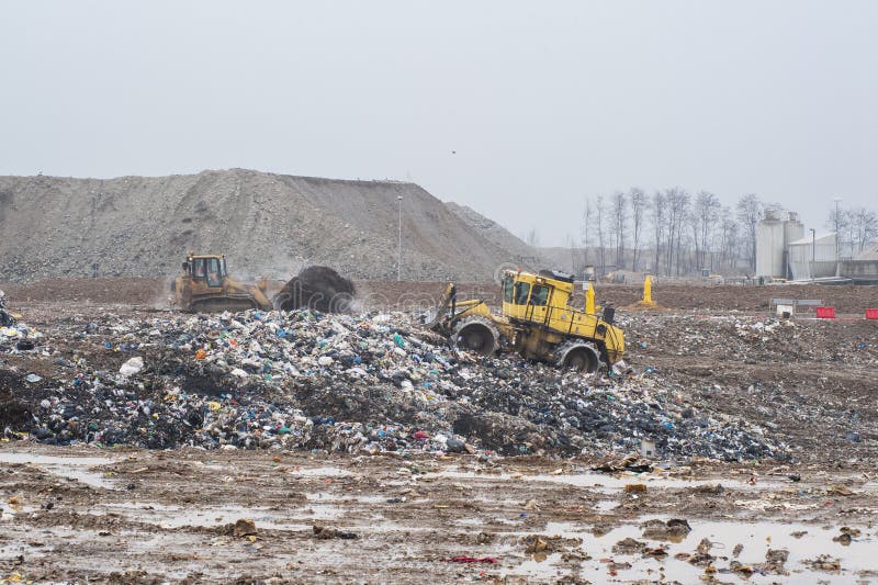 Dump municipal waste. stock image. Image of landfill - 374937631