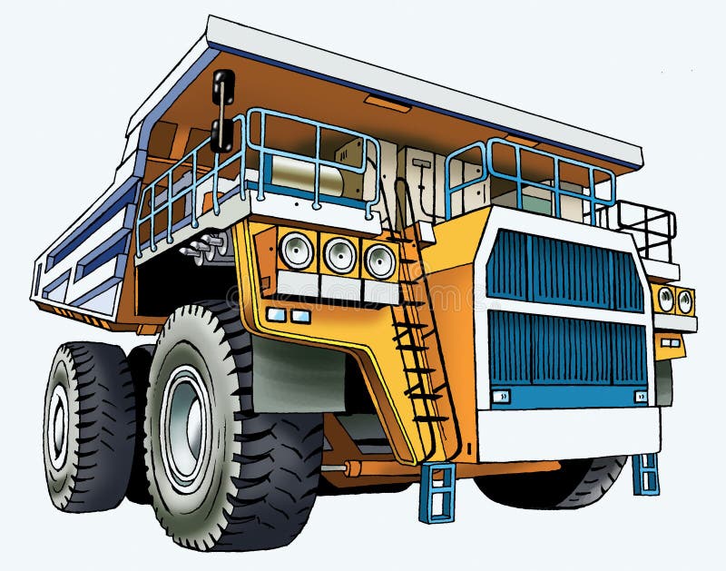Dump truck career stock illustration. Illustration of construction ...