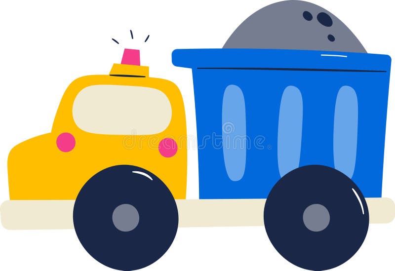 Dump Truck Cartoon Vehicle stock vector. Illustration of vehicle ...