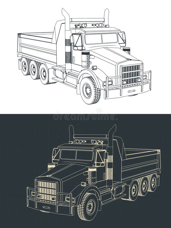Truck Blueprints Stock Illustrations – 461 Truck Blueprints Stock ...