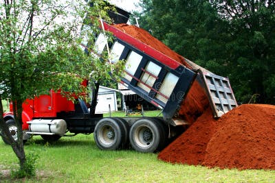 Dump Truck Dumping stock photo. Image of material, dump - 5809918