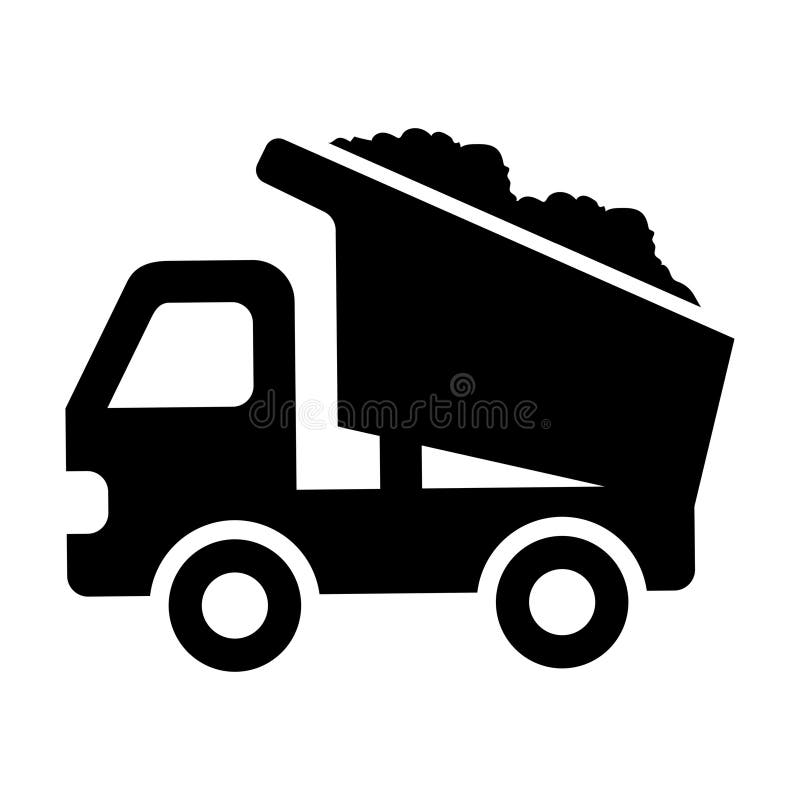 Dump Truck Icon stock vector. Illustration of symbol - 330670856