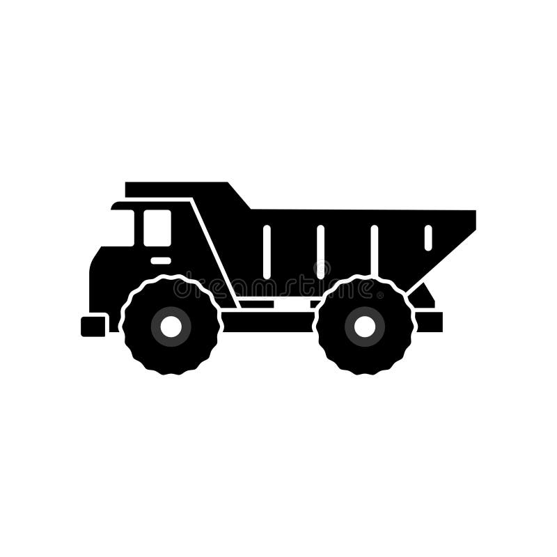 Dump Truck Icon Design Template Vector Isolated Illustration Stock ...