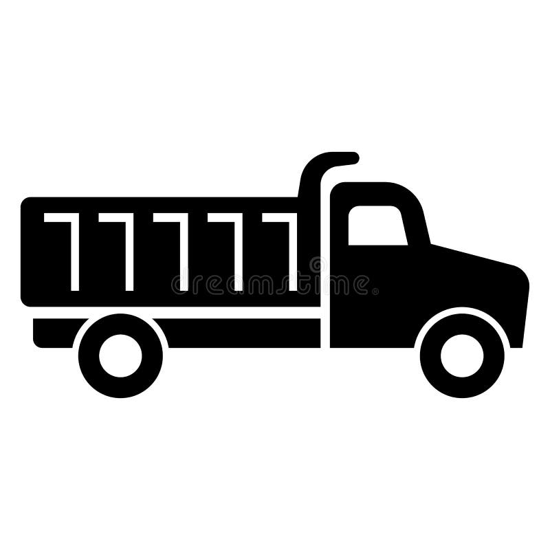 Dump Truck Icon. Heavy Duty Vector Illustration Stock Vector ...