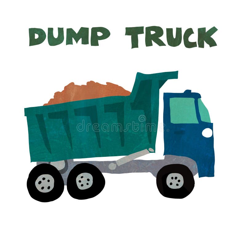 Dump Truck Dumping Drawing