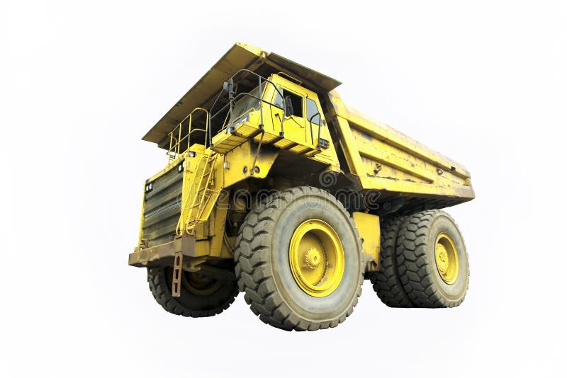 Yellow Dump Truck stock image. Image of dumper, hauler - 26953387