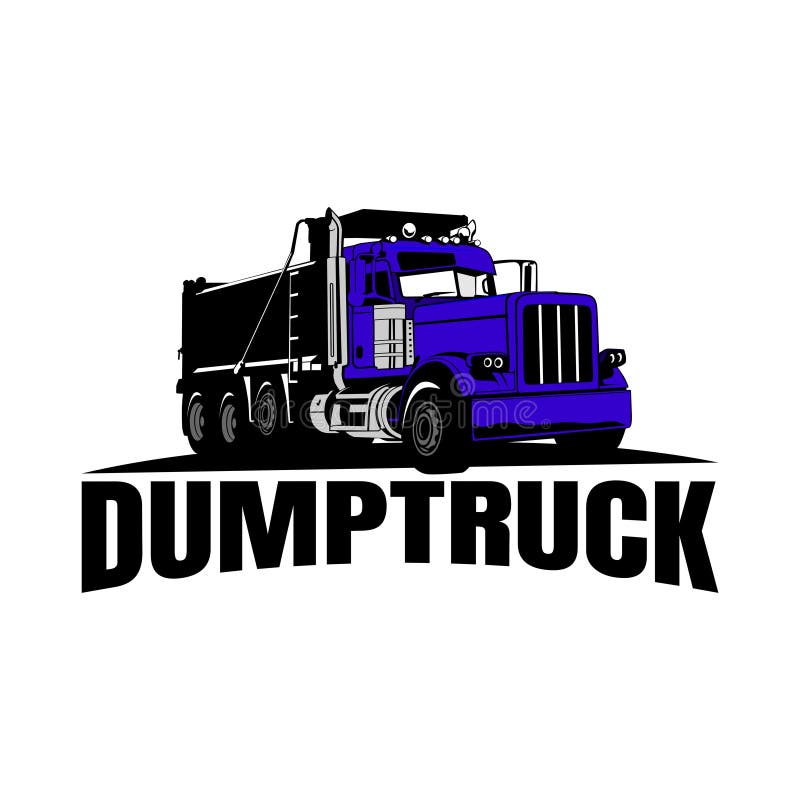 Dump truck logo design stock vector. Illustration of cargo - 250784046