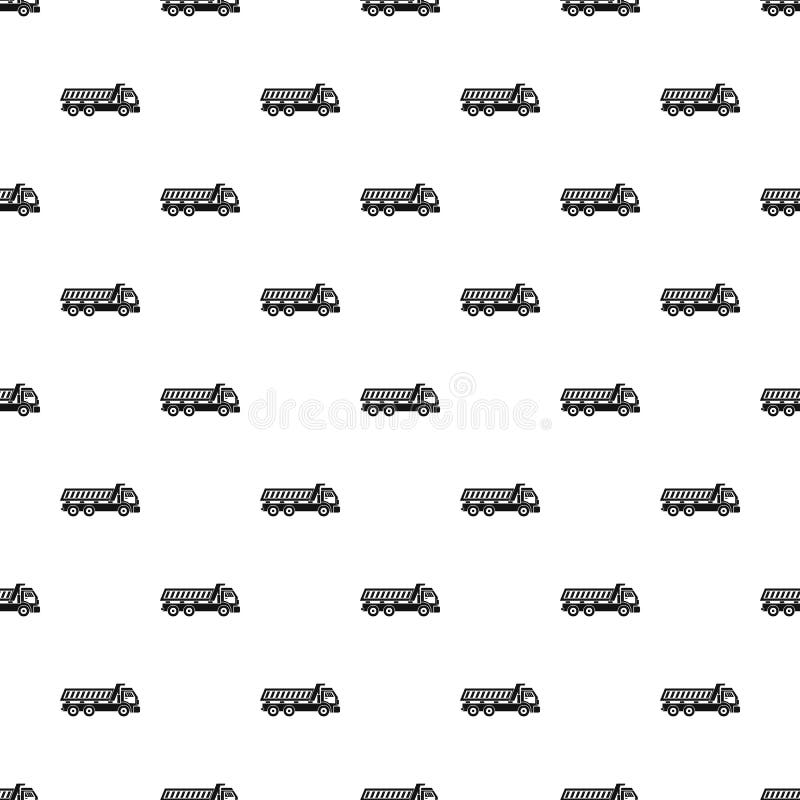 Dump Truck Pattern, Simple Style Stock Vector - Illustration of load ...