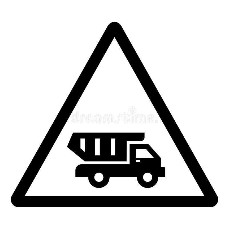 Dump Truck Symbol Sign,Vector Illustration, Isolate on White Background ...