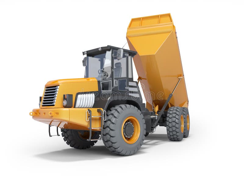 Unloading Dump Truck Icon Logo Stock Vector - Illustration of modern ...