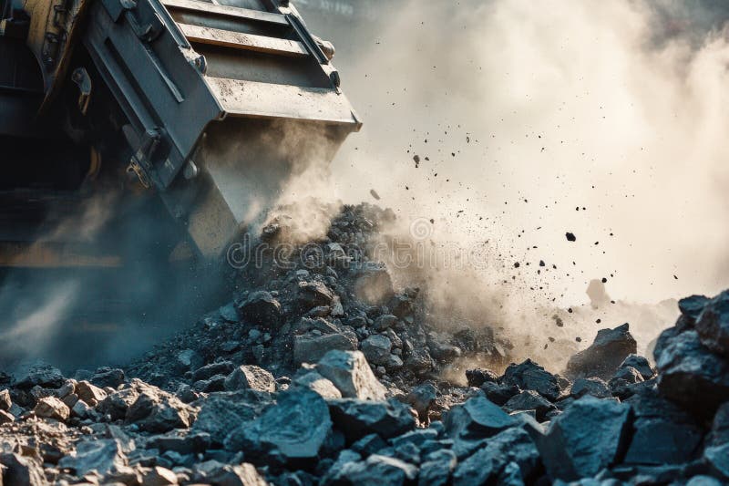 Dump Truck Unloading Rocks Pile Stock Photos - Free & Royalty-Free ...