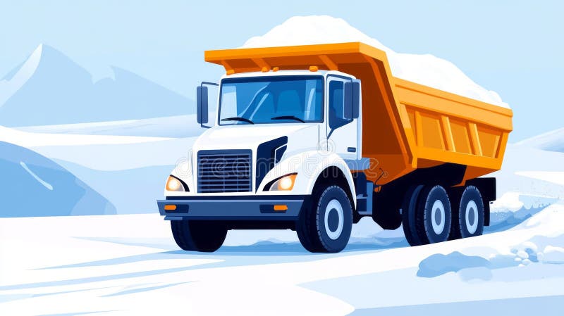 Snow Dump Truck Clip Art