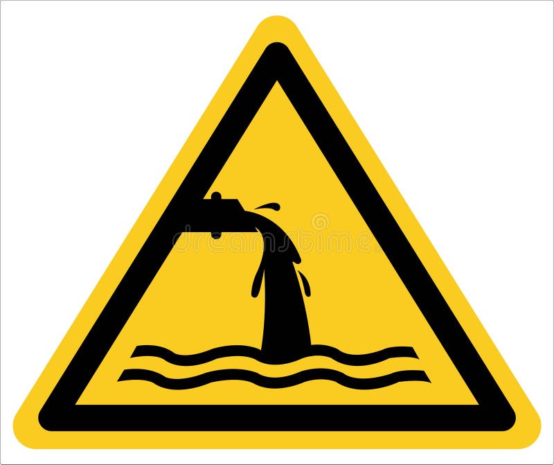 Dump Wastewater into the Sea, Sewer Stock Vector - Illustration of ...