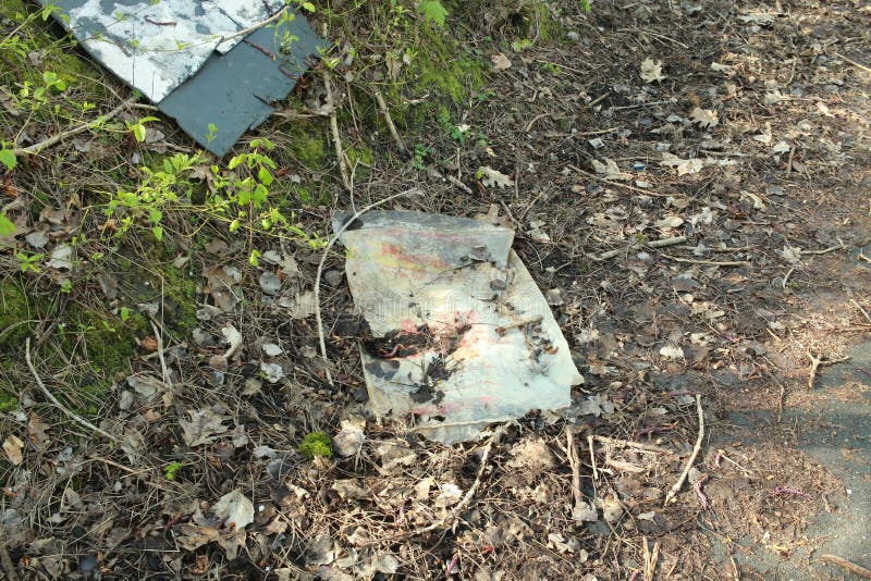 Dumped waste on the ground stock photo. Image of waste - 259233830