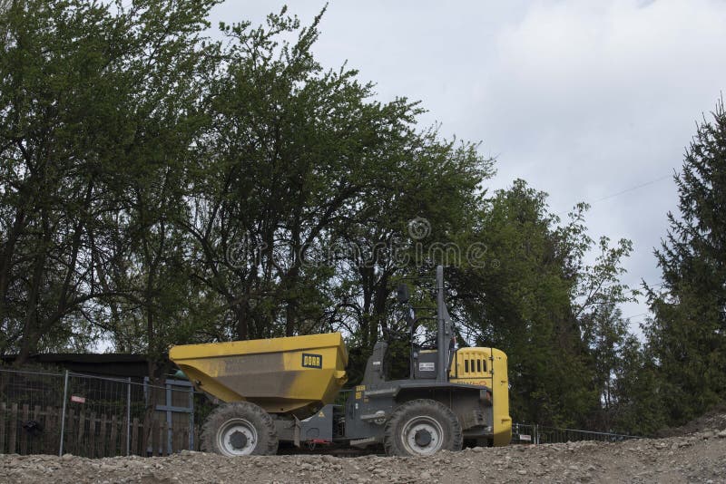 A dumper or a dump truck editorial photography. Image of mobility ...
