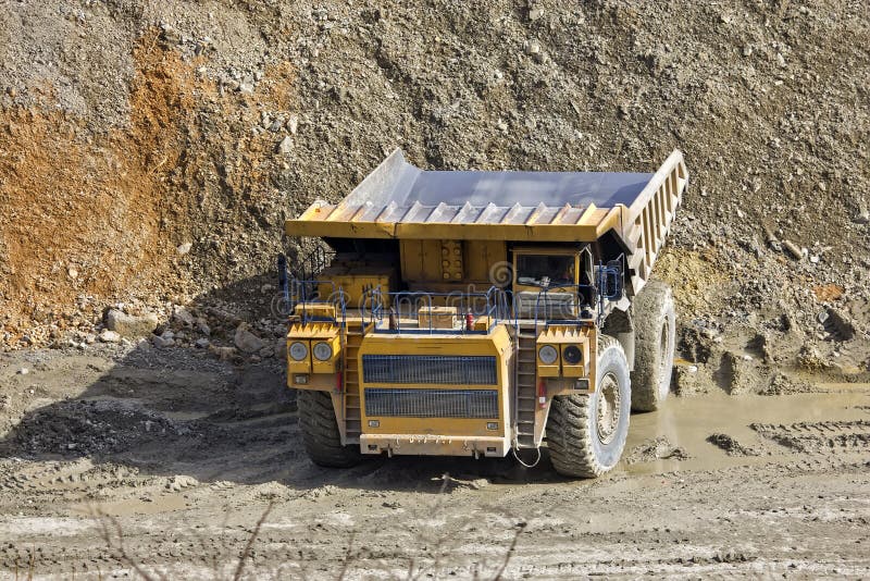 Dumper in open pit stock photo. Image of dumper, carbon - 53573198
