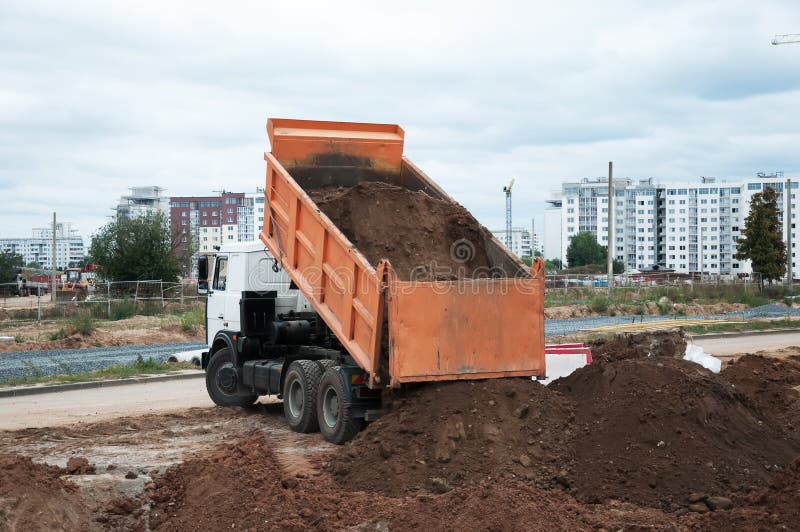 Dumper Truck stock photo. Image of ground, field, dumper - 39158958