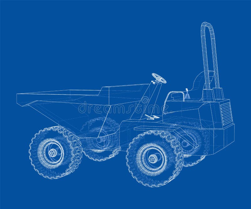 Dumper Truck. Vector stock vector. Illustration of loader - 216110280