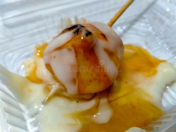Dumpling Cheese, Sauce and Mayonnaise the Right Mix Stock Photo - Image ...