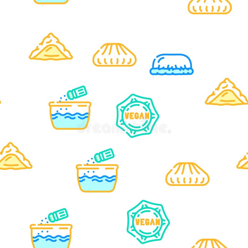 Dumpling Delicious Meal Recipe Icons Set Vector Stock Vector ...