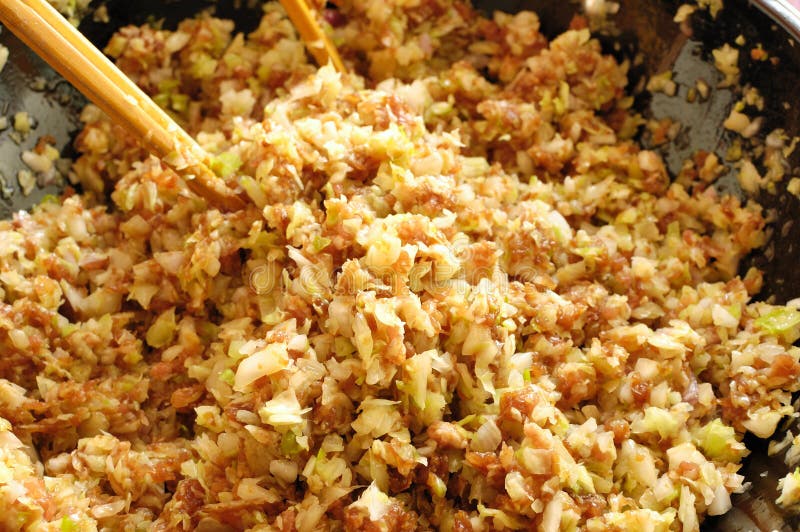 Dumpling fillings 2 stock photo. Image of delicious, stuffing - 14892656