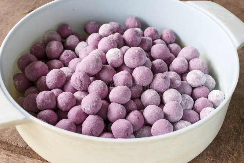 Taro rice ball stock image. Image of color, flour, cream - 41885285