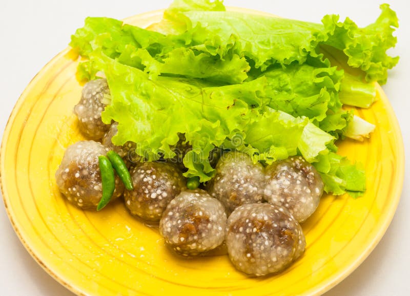 Dumpling tapioca pork stock photo. Image of food, dessert - 37000918