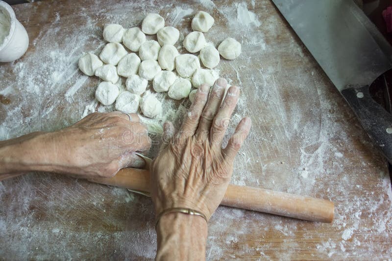 Make Dumplings Under the Table Stock Photo - Image of delicacy, chinese ...