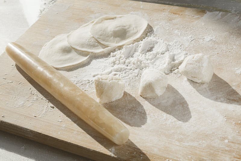 Dumpling wrapper stock photo. Image of chopping, dumpling - 84977542
