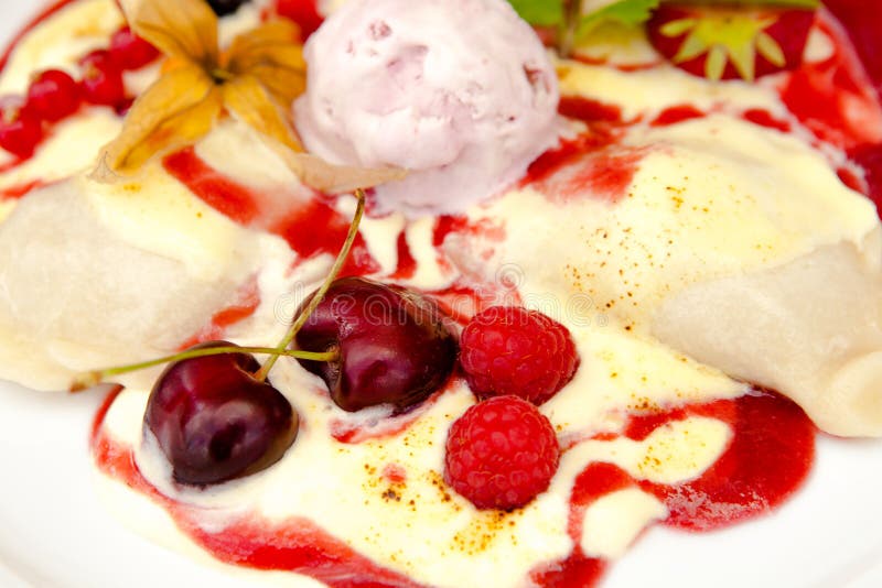 Polish Curd dumplings stock image. Image of dish, boil - 29812561