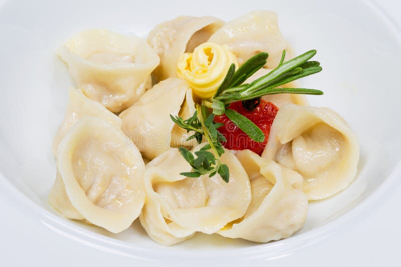 Dumplings with Meat and Butter. Stock Image - Image of dumplings, menu ...