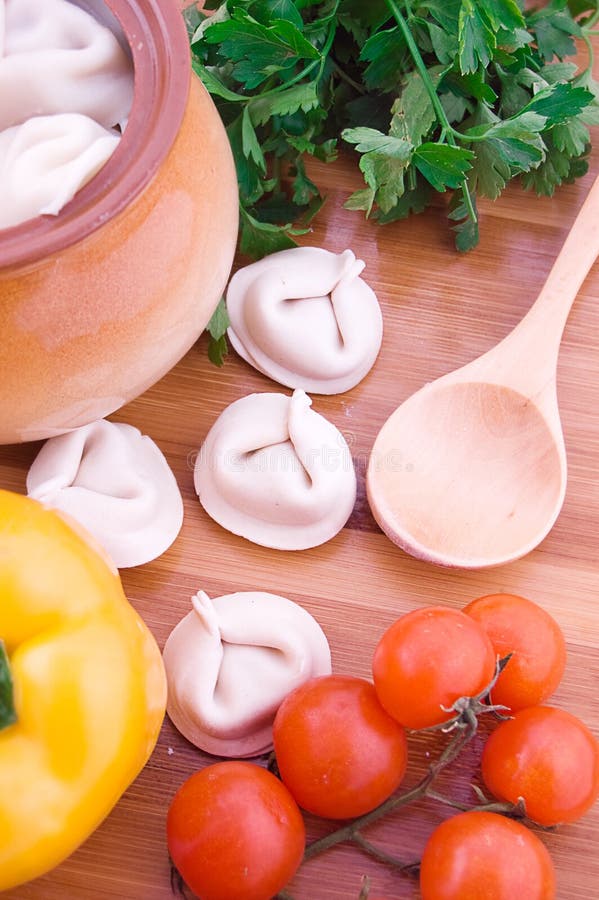 Dumplings in pot stock photo. Image of nutrition, cooking - 22531316
