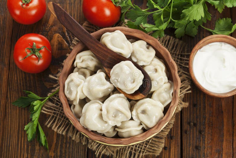 Dumplings in the pot stock image. Image of healthy, table - 117110981