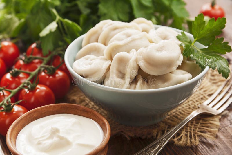 Dumplings in the pot stock photo. Image of kitchen, dish - 188073010