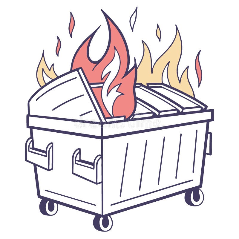 Dumpster Fire Stock Illustrations – 188 Dumpster Fire Stock ...