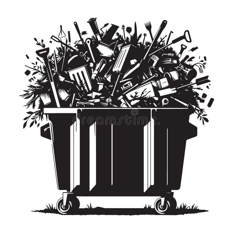 Waste Silhouette Stock Illustrations – 11,426 Waste Silhouette Stock ...