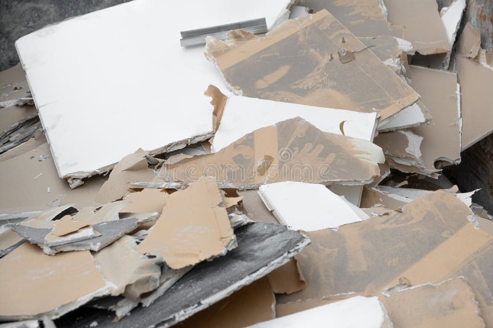 Dumpster Waste Container with Construction Waste and Drywall ...