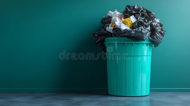 Dumpsters Being Full with Garbage Stock Image - Image of biodiversity ...