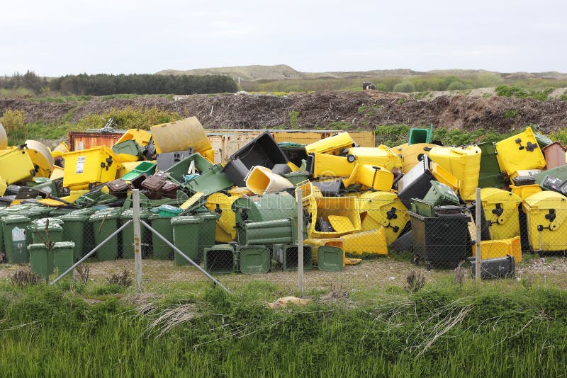 Dumpsters on a Rubbish Dump Stock Photo - Image of pollution, storage ...