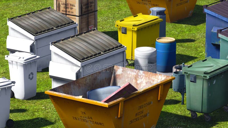 Dumpsters and skips stock photo. Image of clear, dumpster - 34982414
