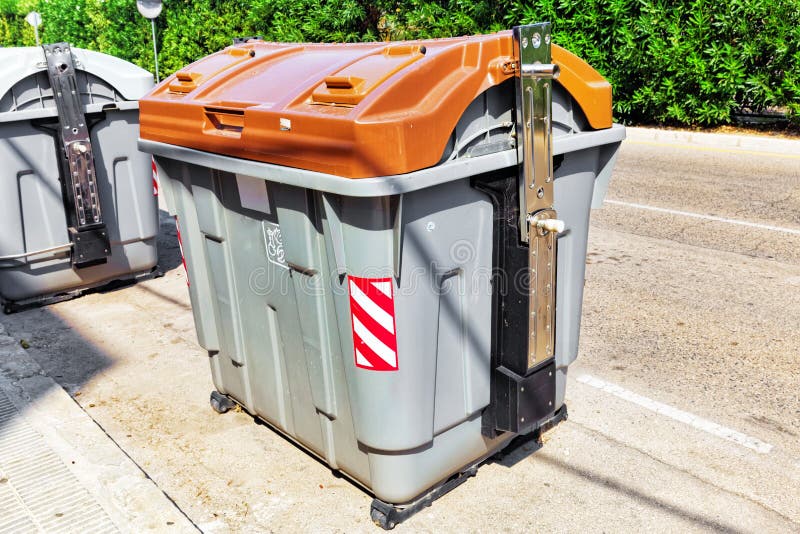 Dumpsters. stock image. Image of debris, dustbin, europe - 47905285