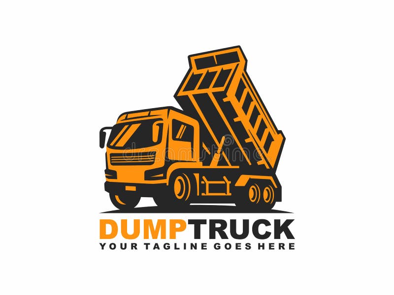 Dump truck logo design stock vector. Illustration of diesel - 268903304