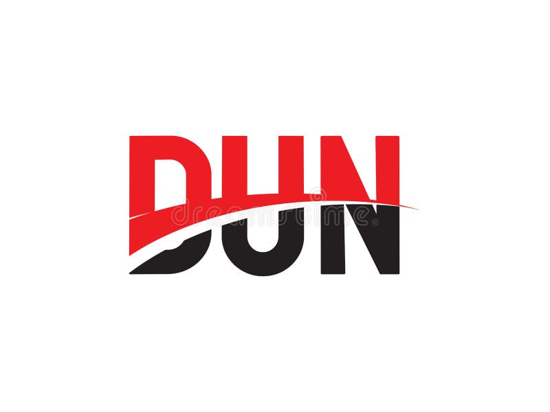 DUN Letter Initial Logo Design Vector Illustration Stock Vector ...