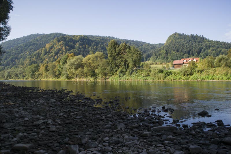 Dunajec river stock image. Image of morning, poland, season - 59102251