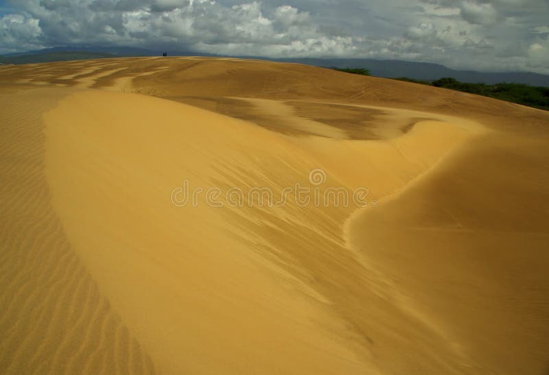 Dunas De Areia Em Venezuela Perto Da Cidade De Coro Imagem de Stock ...