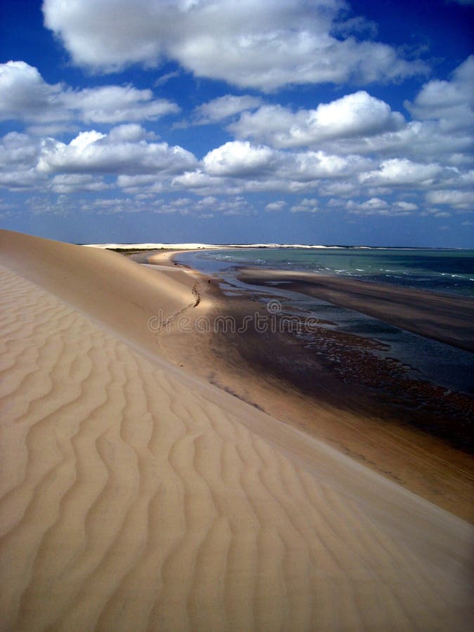 Dunas En La Playa Jericoacoara El Brasil Foto de archivo - Imagen de ...
